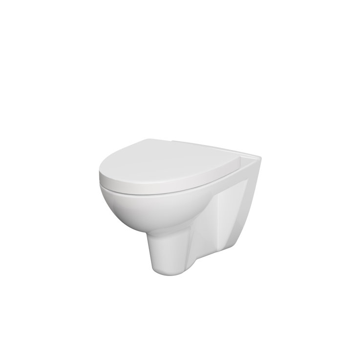 Cersanit Parva New Clean on Wall Hung Toilet with Dual Flush and Soft ...